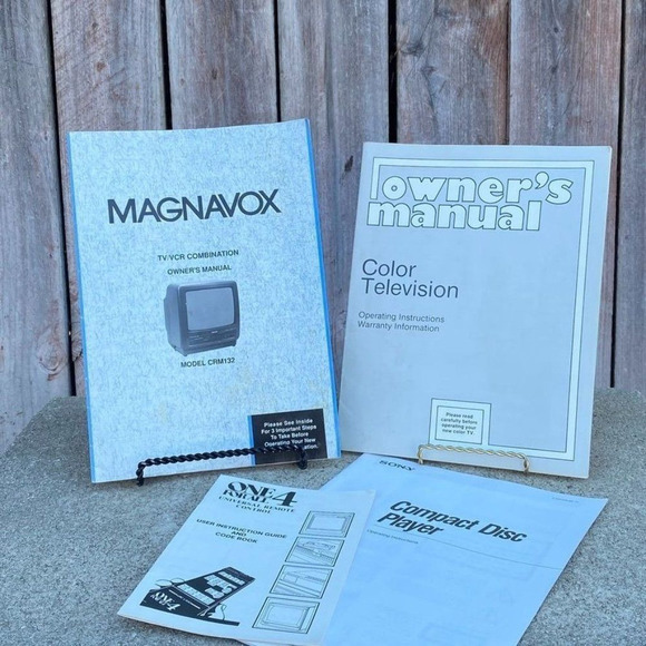 Vintage | Other | Vintage Magnavoxownersmanual Color Television Tv Vcr ...